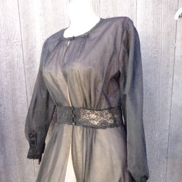 Shadowline | Intimates & Sleepwear | Nos Black Double Nylon Sheer ...